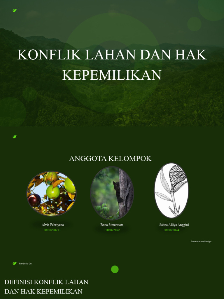 Konflik Lahan Dan Hak Kepemilikan | PDF