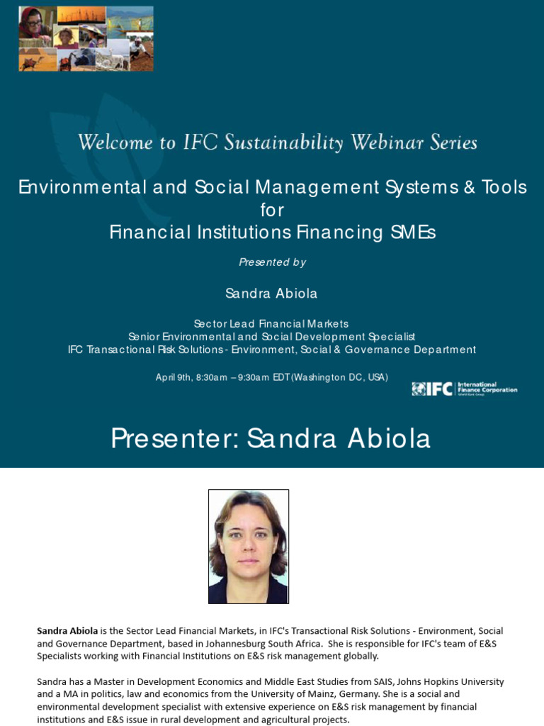 ESMS FI SME Webinar+Final | PDF | Small And Medium Sized Enterprises | Economics