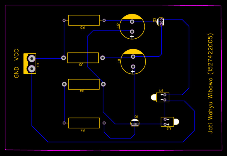 PCB Layout FLIP FLOP Jati Wahyu Wibowo (1527422005) | PDF