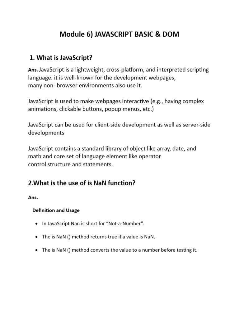 Module-4 (Java Script) | PDF