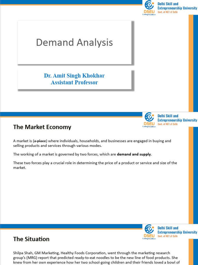 Week 3 & 4_Demand Analysis | PDF | Demand | Demand Curve