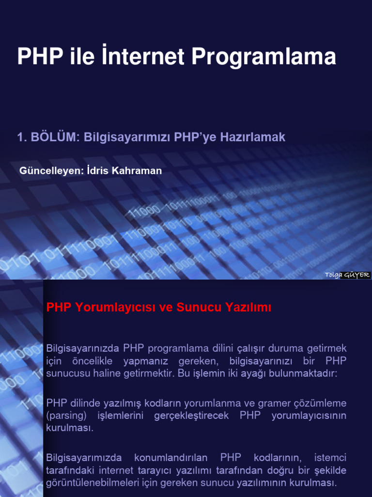 PHPileInternetProgramlama 1 | PDF