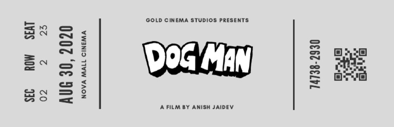 Dog Man Unleased Movie Ticket | PDF