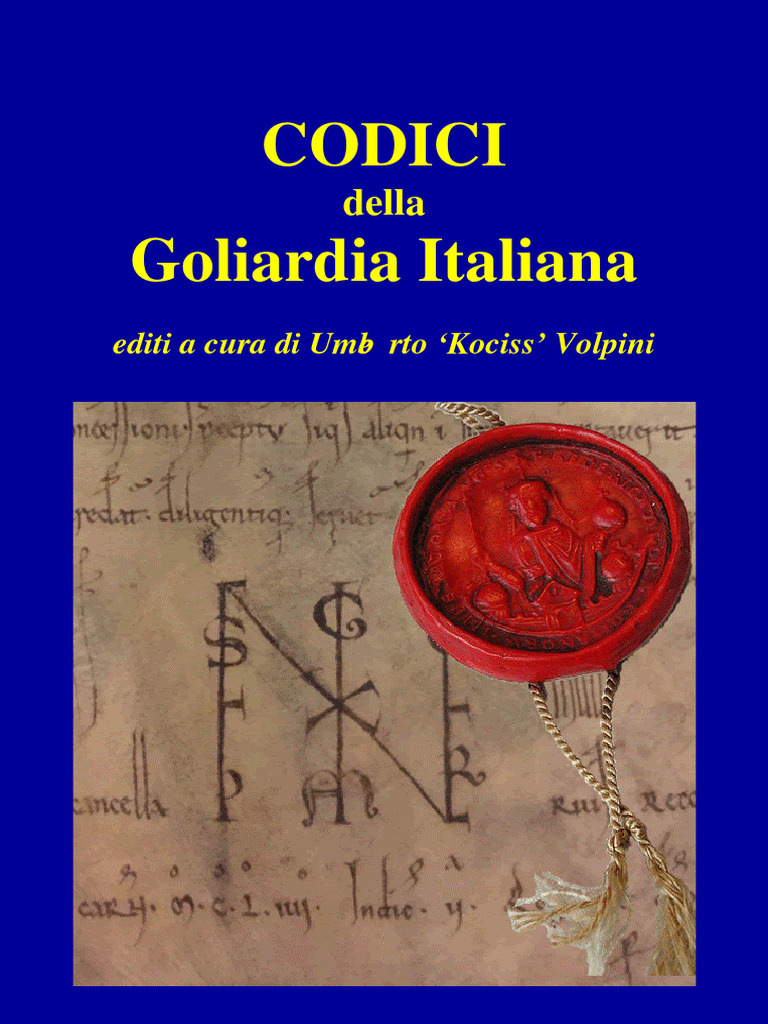 1 CODICI Della Goliardia Italiana | PDF
