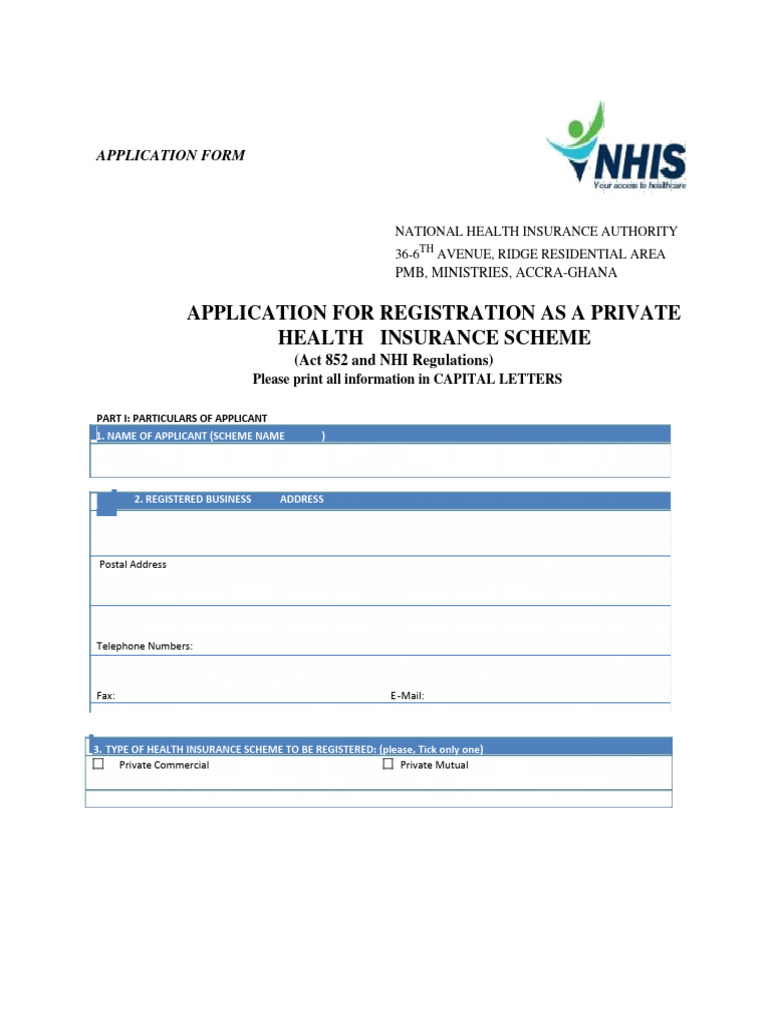 Phis Application Form | PDF | Law
