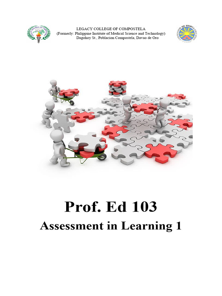 Module 1 Prof Ed 103 | PDF | Educational Assessment | Learning