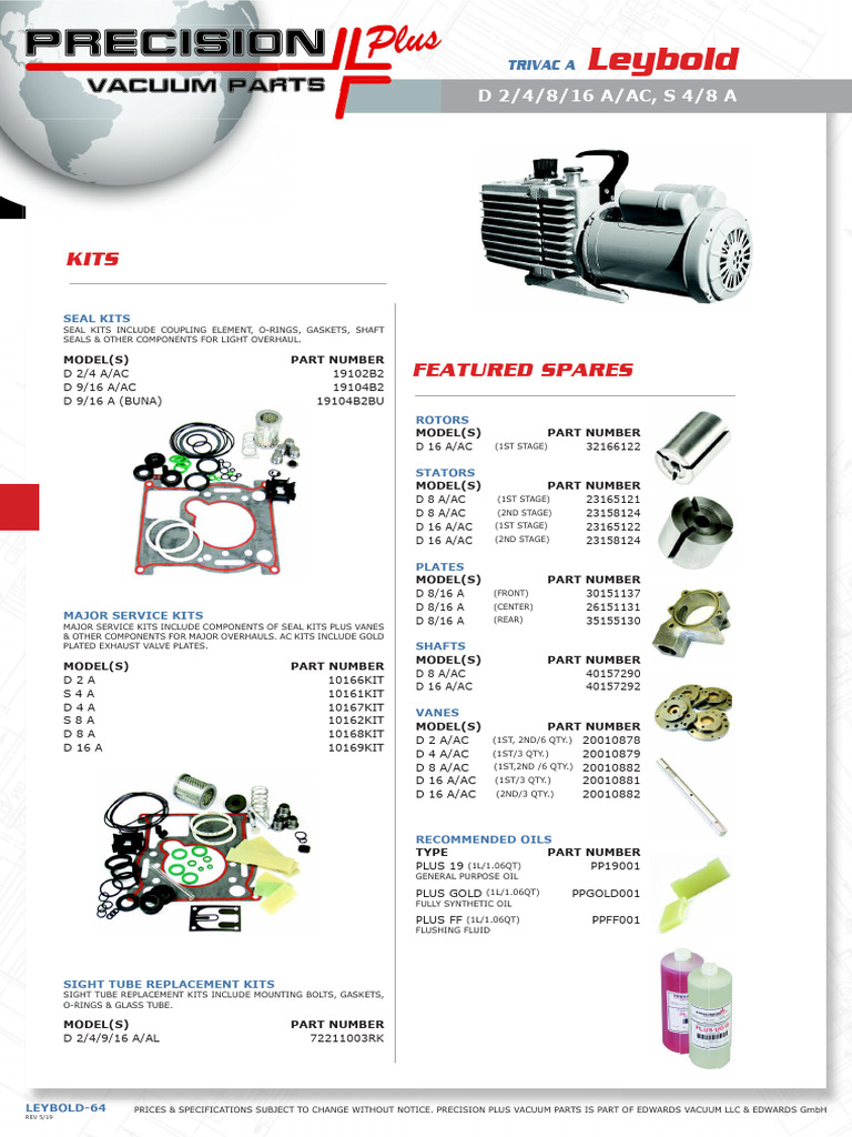 4 Catalog Leybold | PDF | Pump | Valve