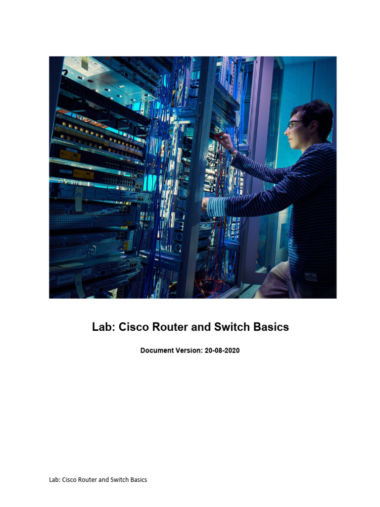 Lab 1 Cisco Router And Switch Basics Pdf Router Computing Network Switch 