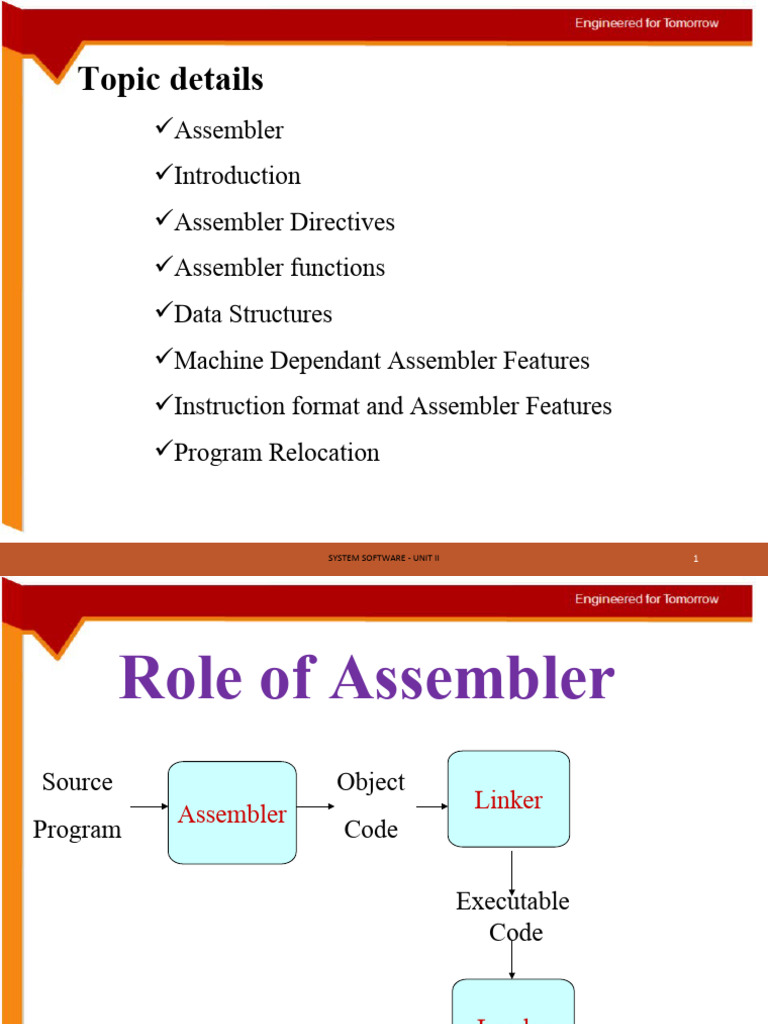 System Software Unit 2 | PDF