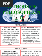 Introduction To The Philosophy of The Human Person - DOMAINS OF TRUTH ...