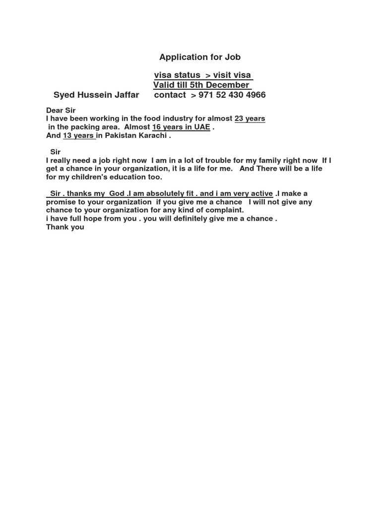 Application For Job | PDF | Wellness | Religion & Spirituality