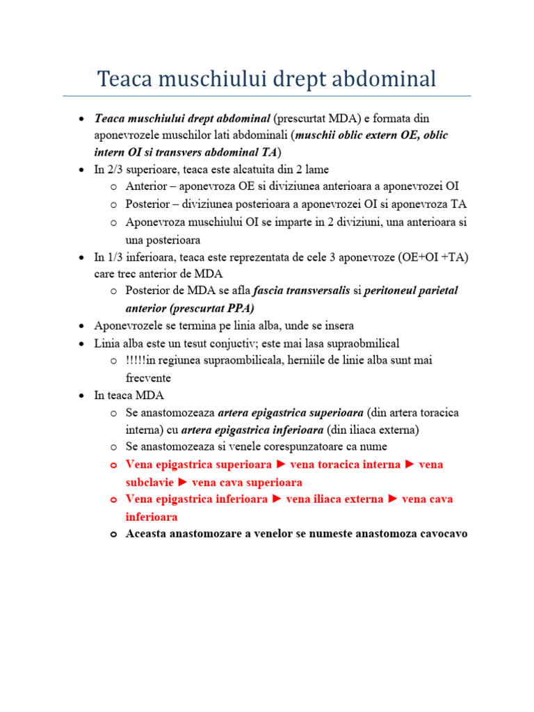 LP14+15 Teaca Dreptului Abdominal. Canal Inghinal. Artere Tibiale ...
