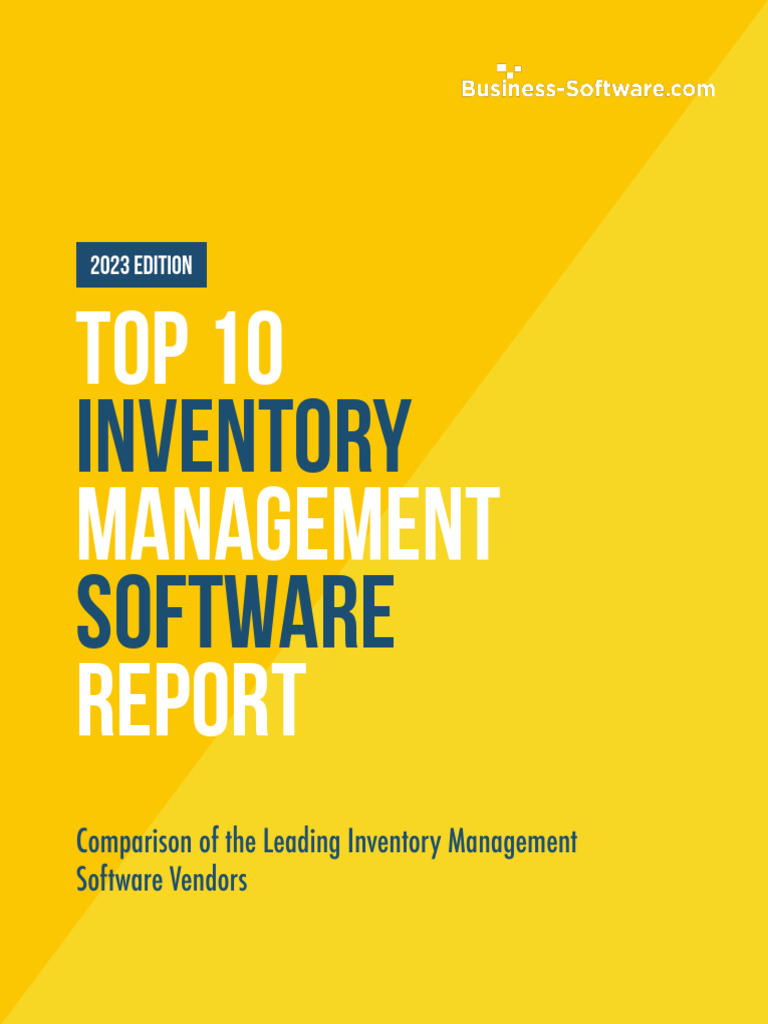 TOP 10 Inventory Management Software Report | PDF | Computers