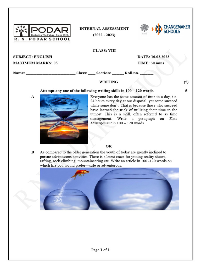 Grade 8 English writing skills | PDF