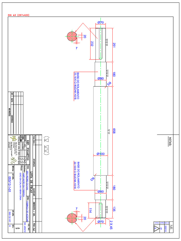 O.S - 053-12 (Eixo) | PDF