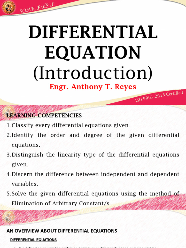 Differential Equations Basics | PDF