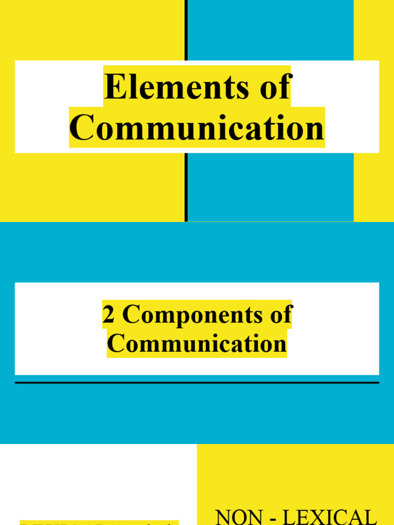 Lexical Component | PDF