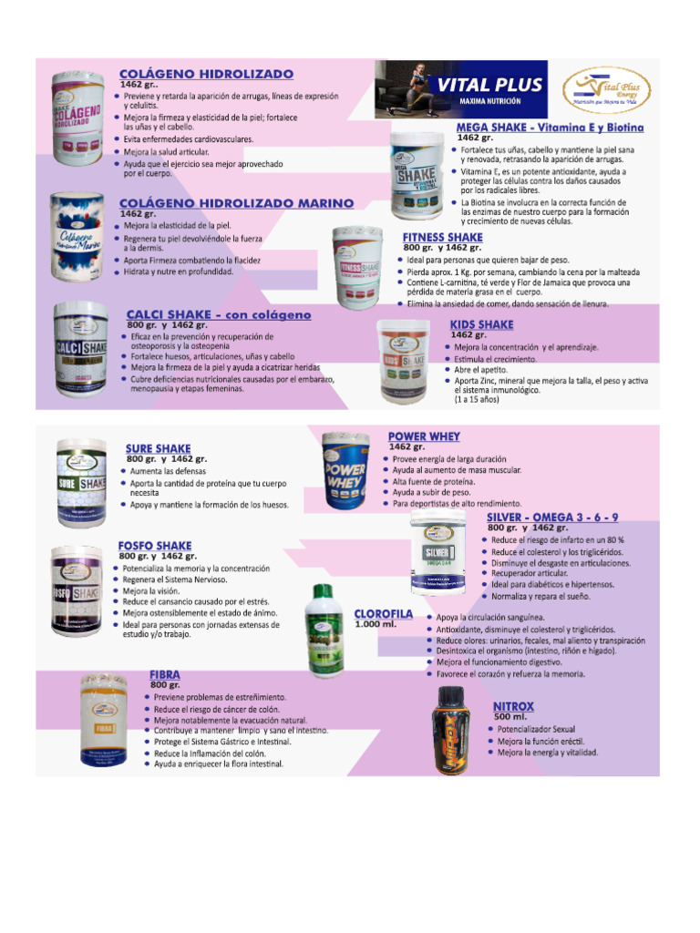 Vital Plus Energy - Vol Catalogo 1-1 | PDF