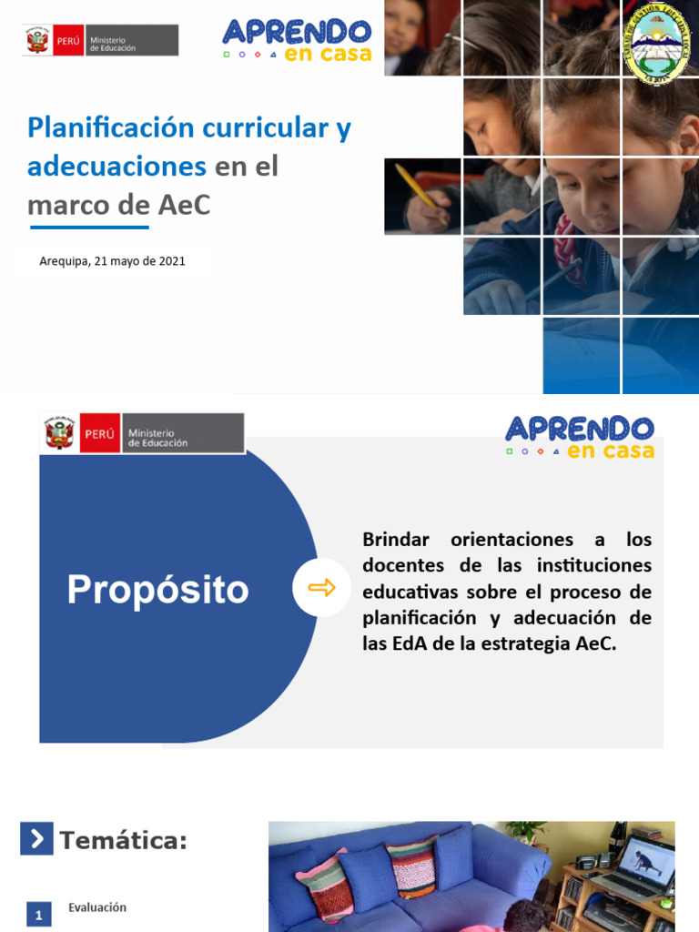 Planificación y Adecuaciones de Las EdA de La Estrategia AeC | PDF | Aprendizaje | Evaluación