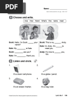 Let's Go 2 Unit 3 Test | PDF | Language Arts & Discipline | Foreign ...