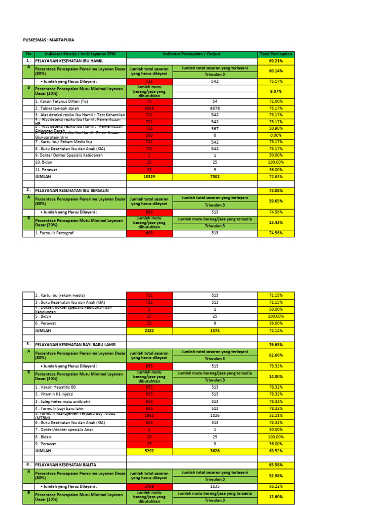 Capaian SPM 2023 - Triwulan 3 | PDF