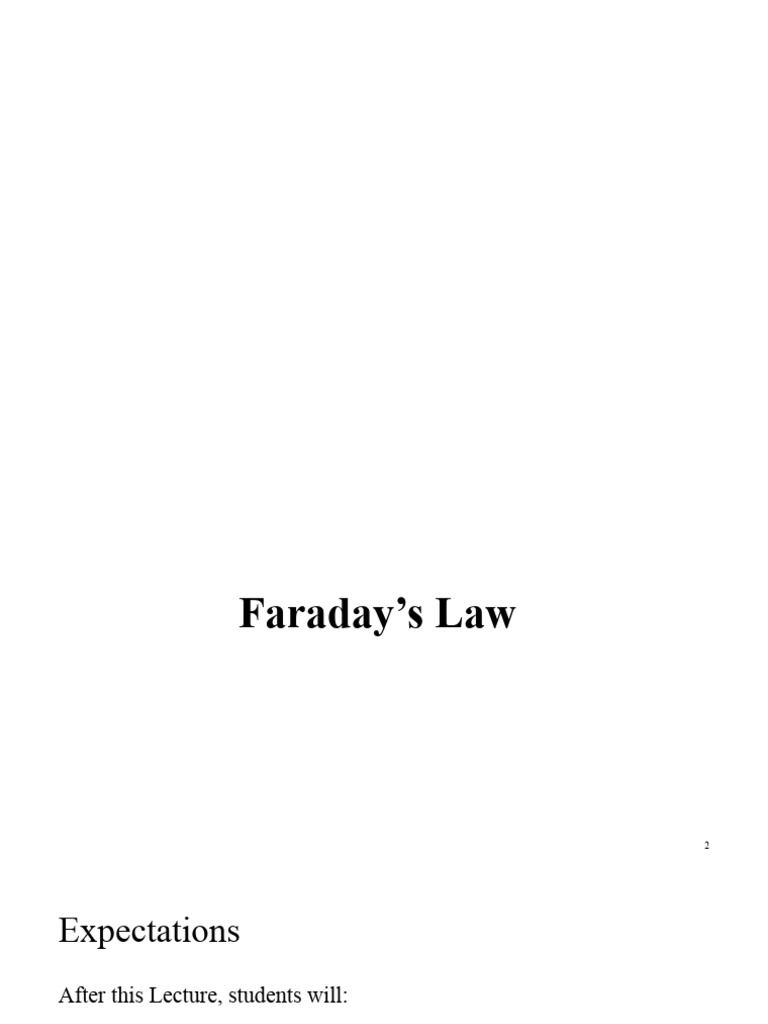 Faraday's Law | PDF