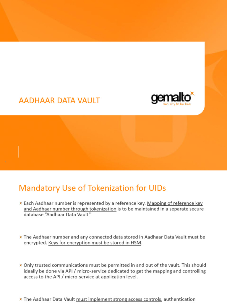 UIDAI Tokenization | PDF