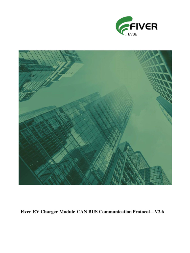 CAN Bus Protocol for EV Charger | PDF