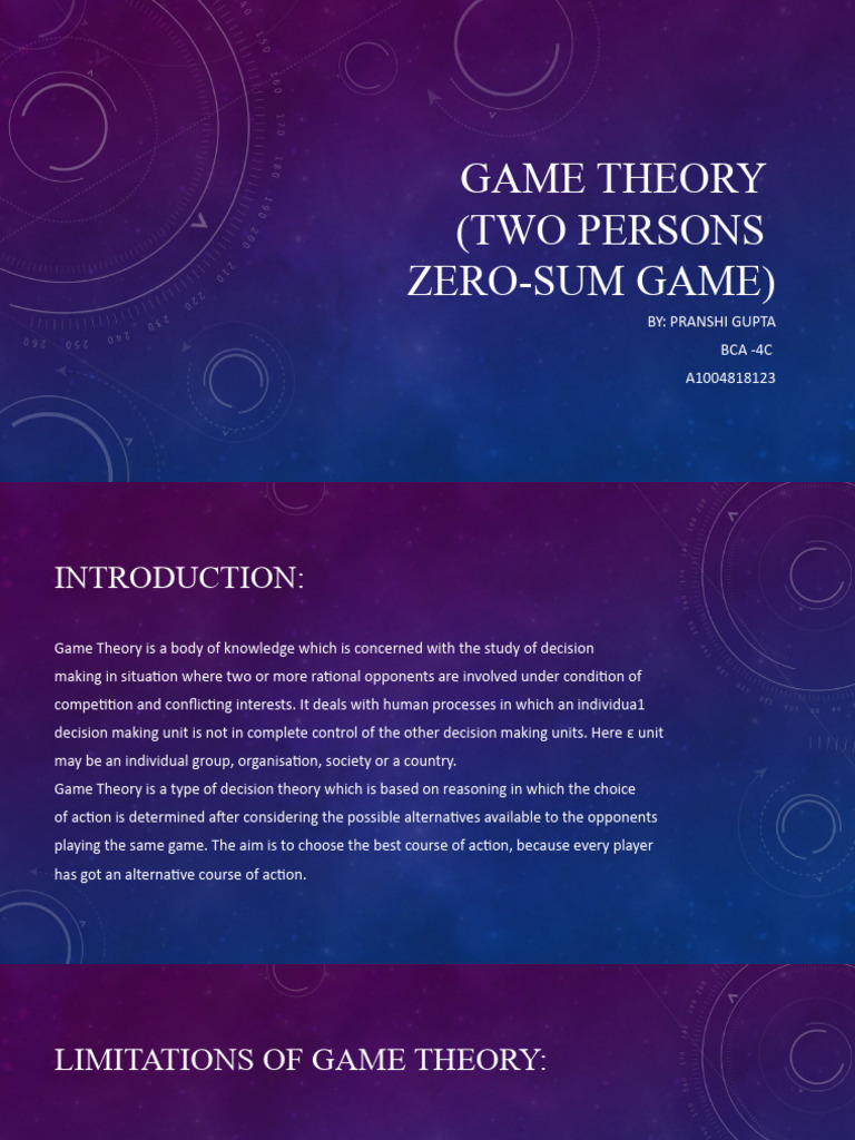 Game Theory | PDF | Game Theory | Economic Theories