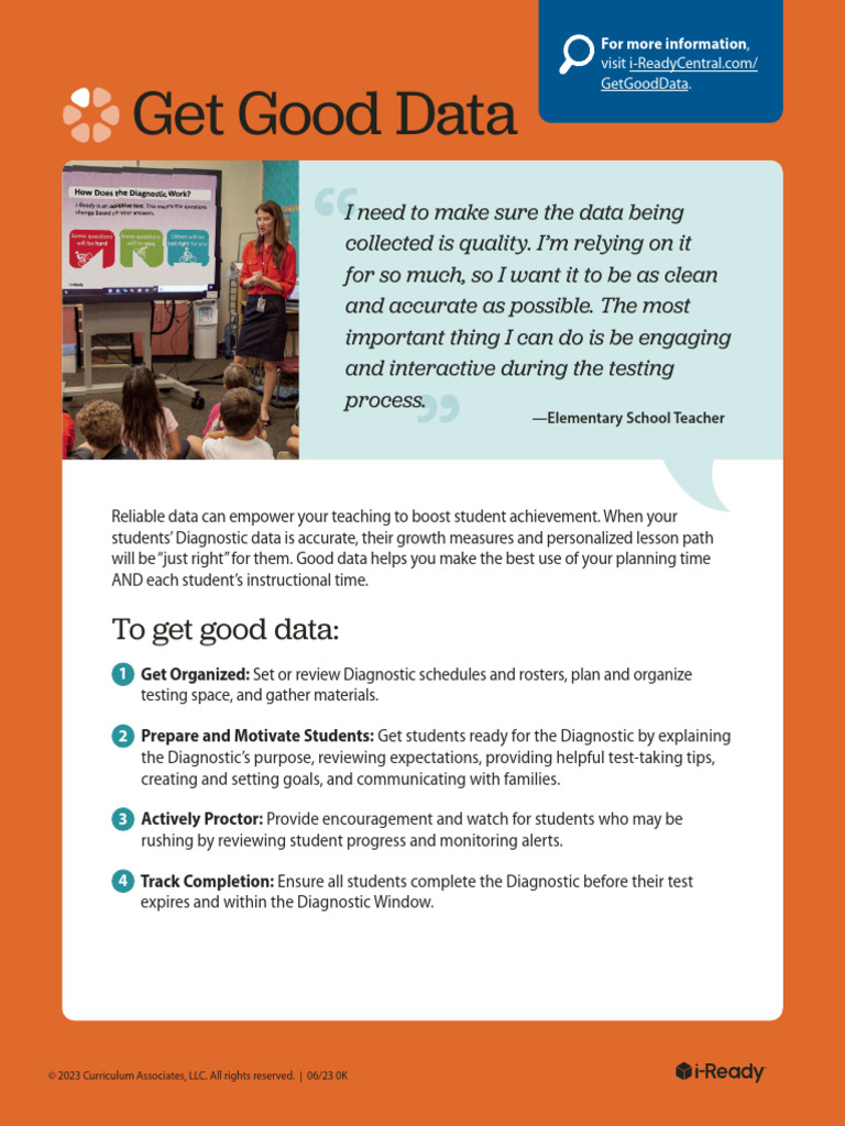 Iready Top Teacher Actions Get Good Data 1 | PDF