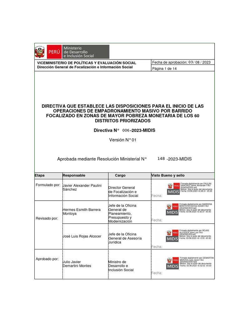 Anexo - RM - 148 - 2023 - Midis Disposiciones para El Inicio de Las ...