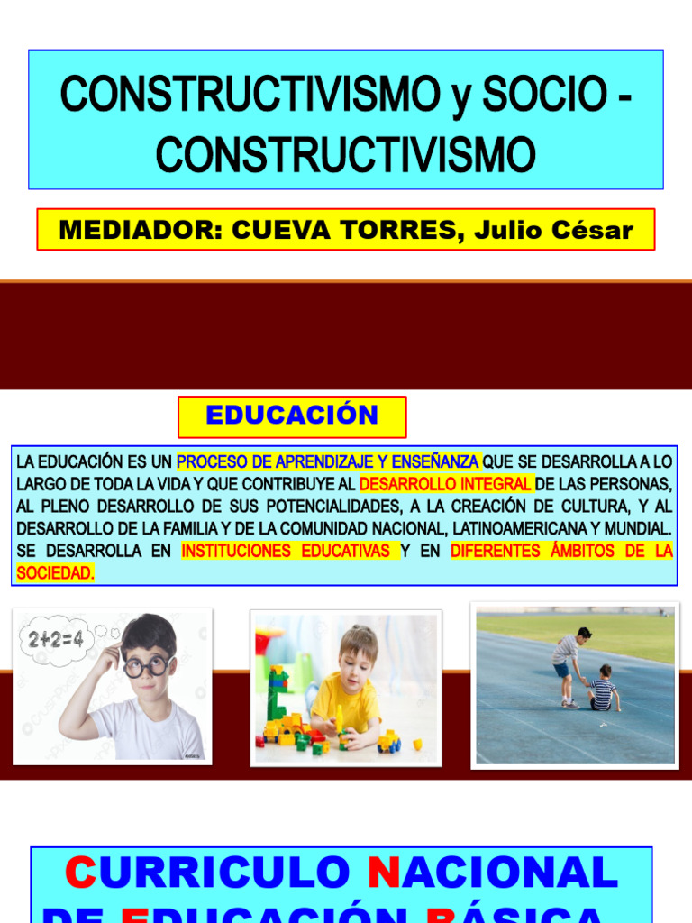 Constructivismo y Socioconstructivismo Educativo | PDF | Aprendizaje | Constructivismo ...
