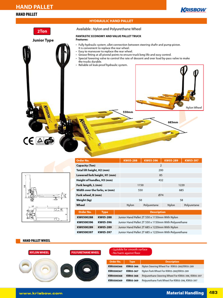 Hand Lift | PDF | Pallet | Steering