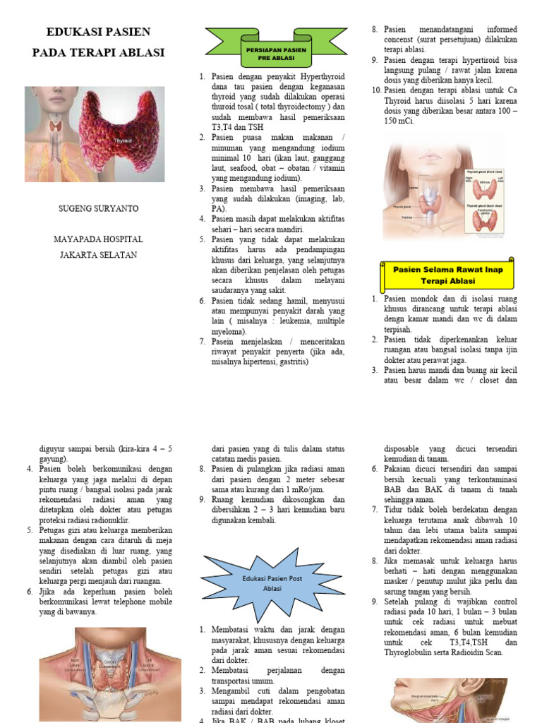 Leaflet Edukasi Terapi Ablasi | PDF