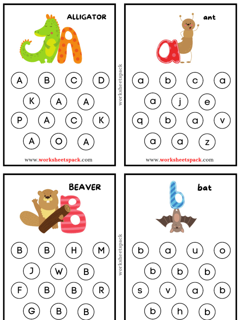 ABC Worksheets for Kindergarten Printables PDF | PDF