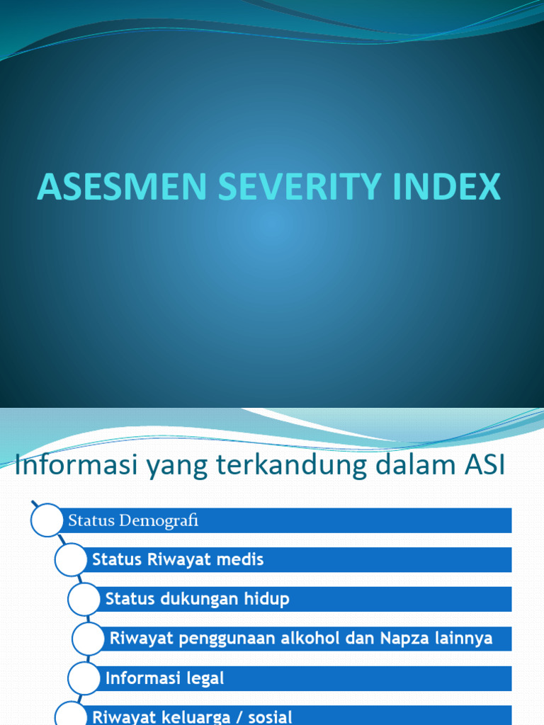 Asesmen Severity Index | PDF | Pengembangan Diri