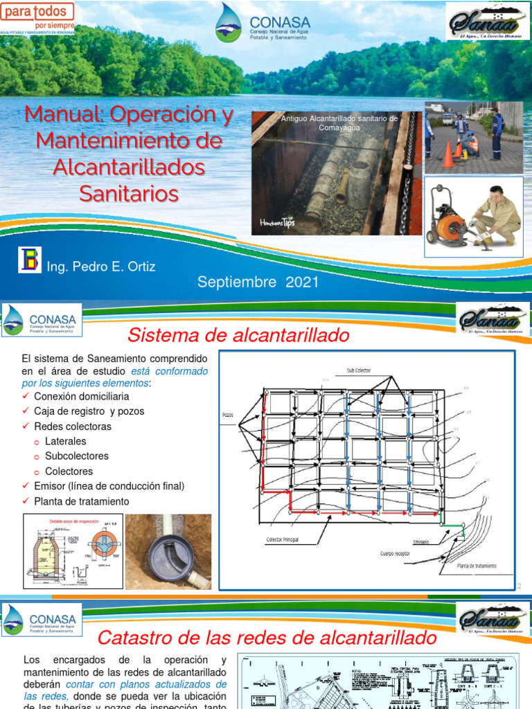 Manual - Operación y Mantenimiento de Alcantarillados Sanitarios | PDF