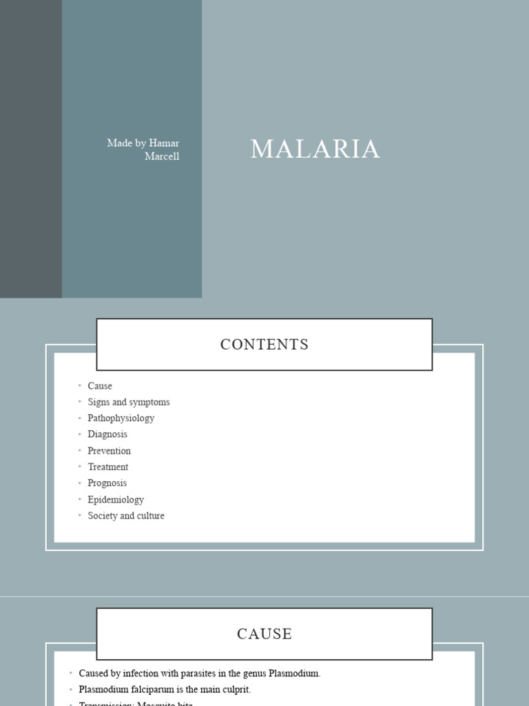 Comprehensive Guide to Malaria | PDF | Malaria | Epidemiology