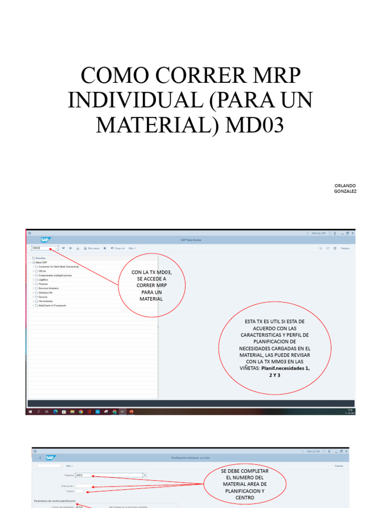Como Correr MRP Individual | PDF Como Correr MRP Individual | PDF