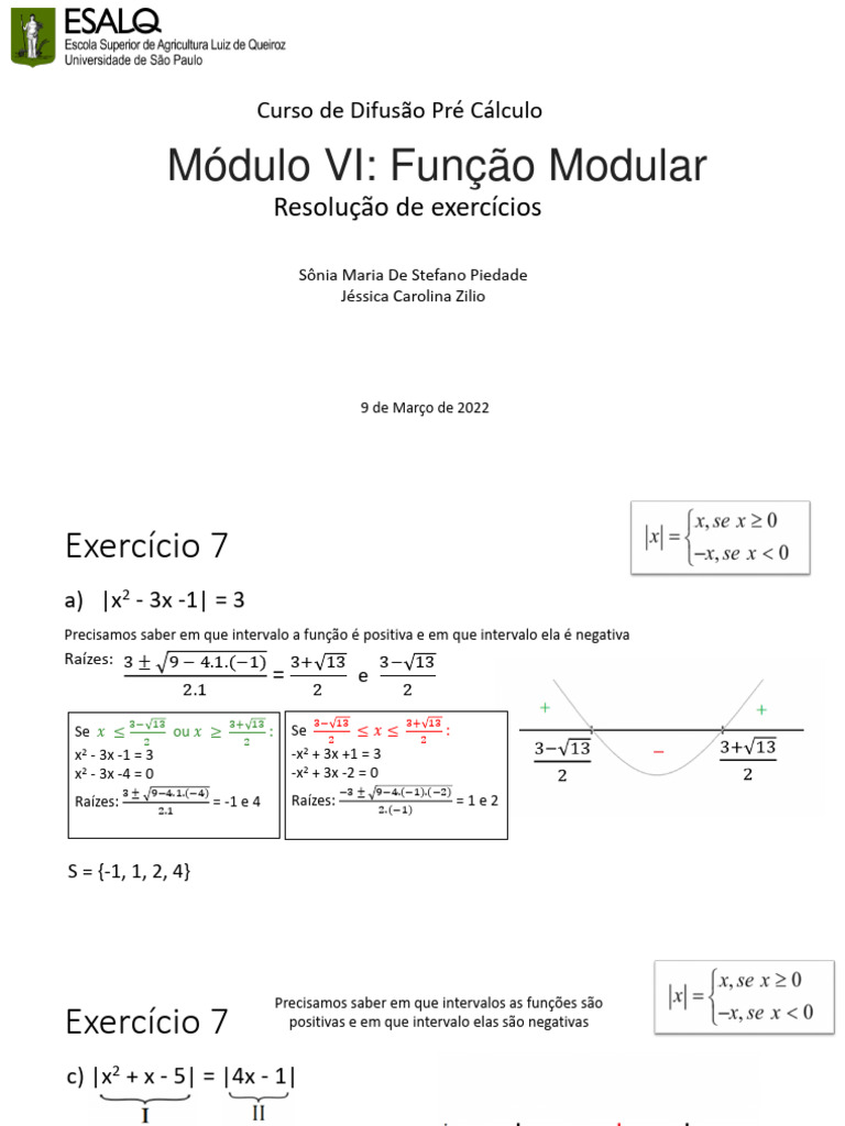 Módulo 6 - Exercícios | PDF