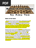 "Rules of The Game" by Amy Tan | PDF