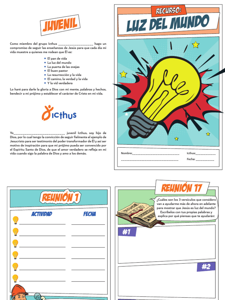 ICTHUS JUVENIL Luz Del Mundo | PDF | Pecado | Jesús