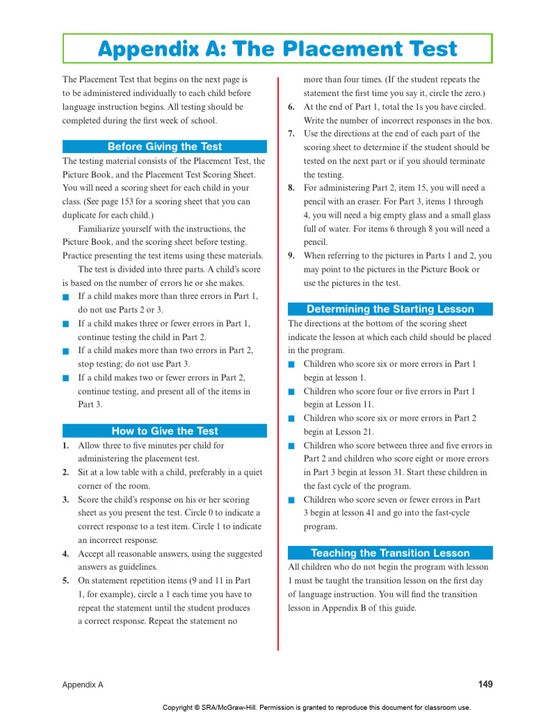 Lang For Learning Placement Test | PDF
