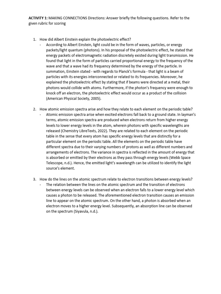 Gen-Physics 2 Q4-W5 | PDF | Emission Spectrum | Photon
