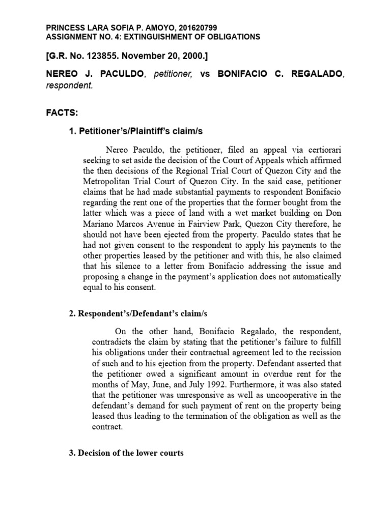 Supreme Court Ruling on Lease Obligations | PDF | Lawsuit | Private Law