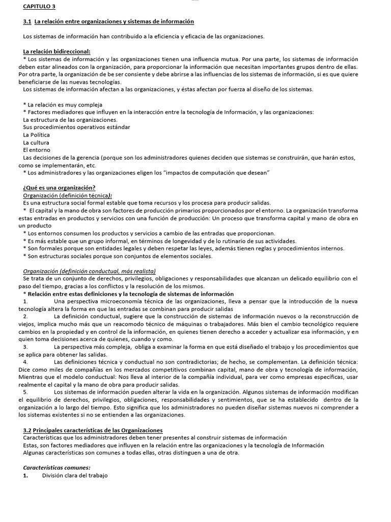 Resumen Capitulo 3 Laudon | PDF