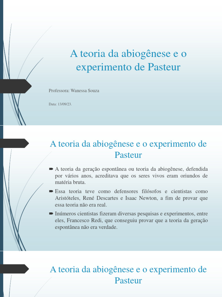 Teoria de Pasteur | PDF