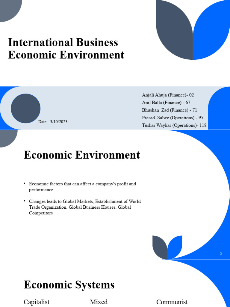 International Business Economic Environment Edited | PDF | Brexit ...
