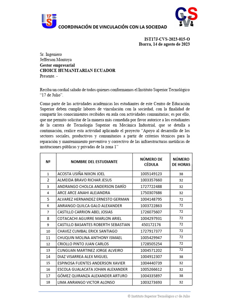Oficio vinculación Choice IPA2023-signed | PDF