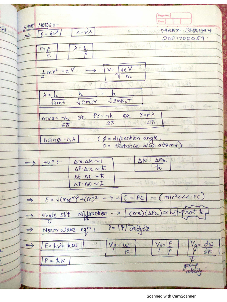 Engineering Physics 1st Year Engineering (Short Notes) | PDF
